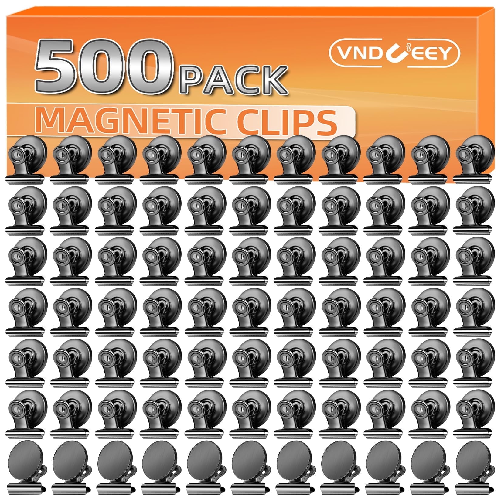 VNDUEEY 500 Pack Black Fridge Magnets Refrigerator Magnets, Magnetic ...
