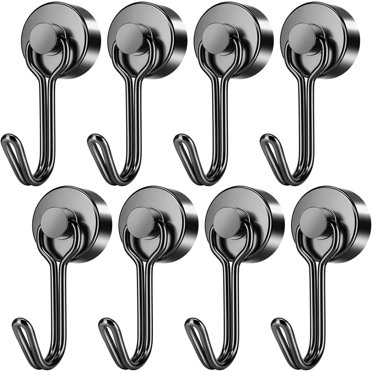 Super Strong 28lb+ Heavy Duty Magnetic Hooks for Kitchen & Refrigerator ...