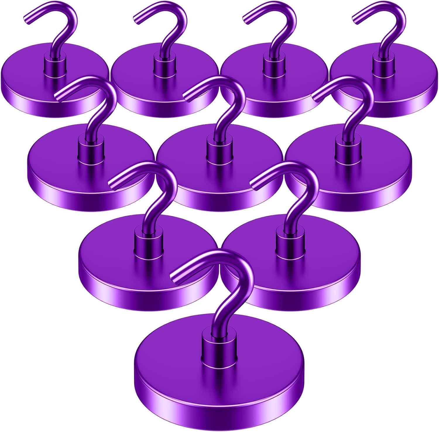 Heavy Duty Magnetic Hooks, 110 Lbs Strong Magnets with Hooks for Cruise ...