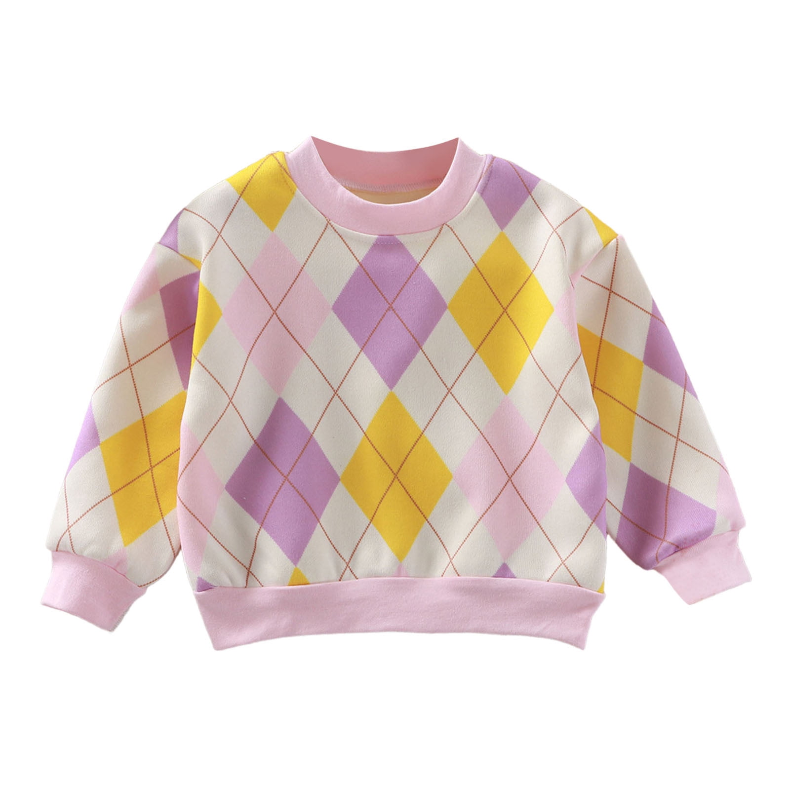 VNKIDY Boys Girls Sweatshirt Kids Fashion Pattern Print Plush Interior ...