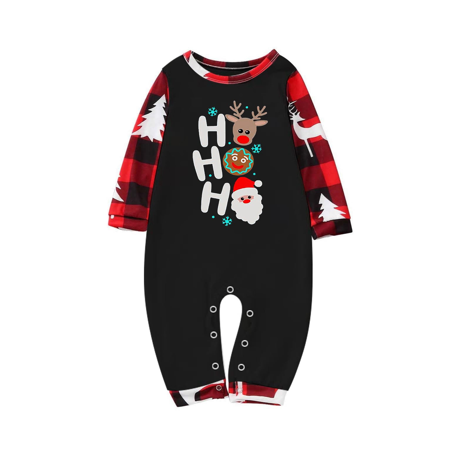 VNKIDY Infant Family Christmas Loungewear Set Lightweight Santa Prints ...