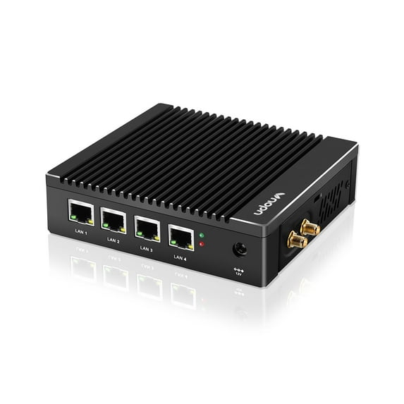 VNOPN Fanless Firewall Appliance Intel N3700/N3710 4C/4T, Firewall Mini ...