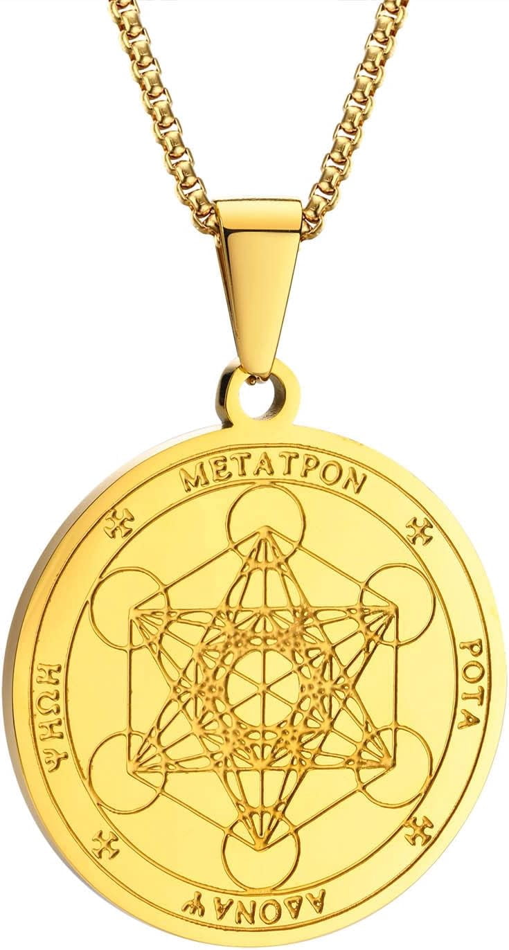 VNOX Seals Of The Seven Archangels Pendant/Metatron’s Cub/Saint Michael ...