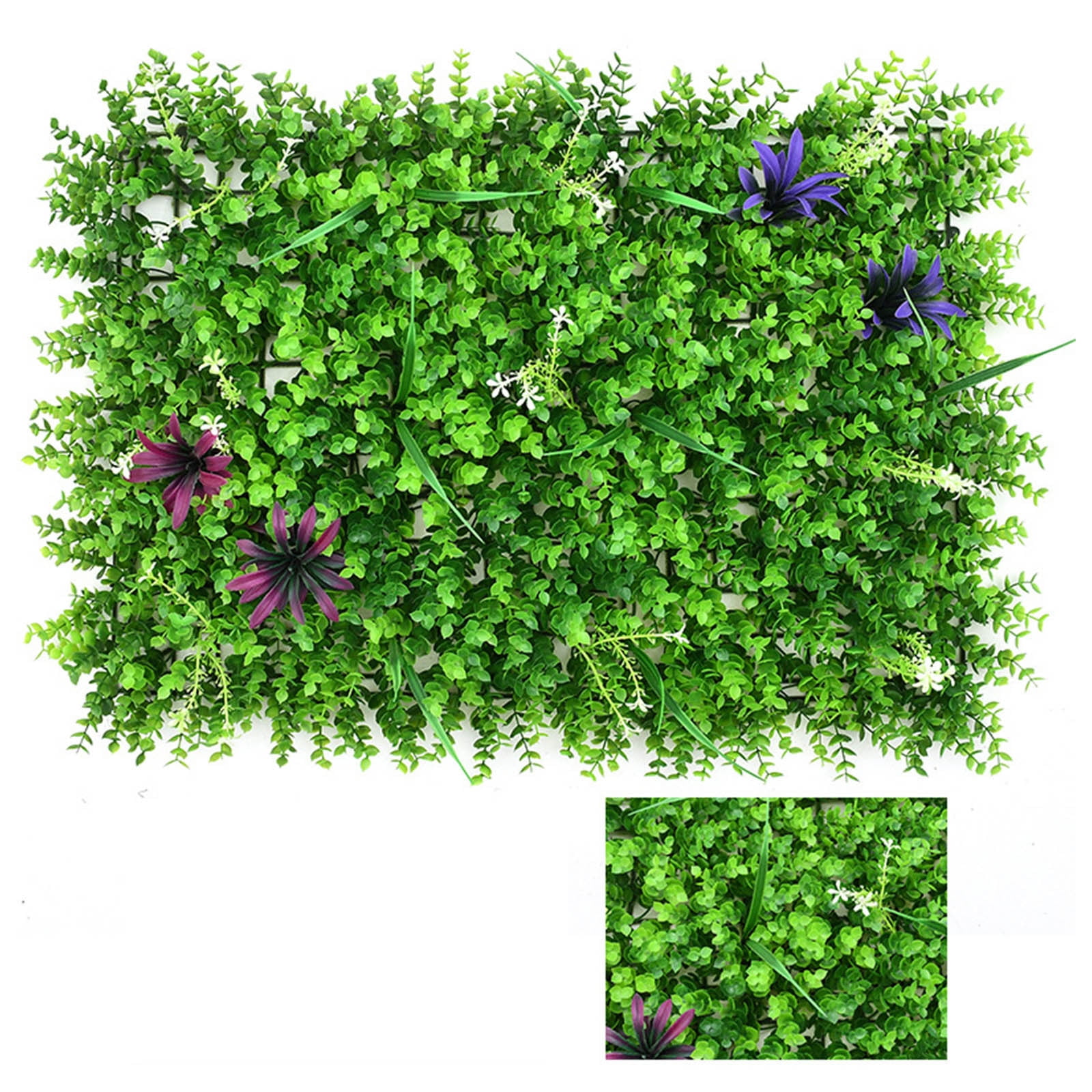 VOAVEKE Artificial Grass,Fake Grass,Green Plant Wall Simulation Plant ...