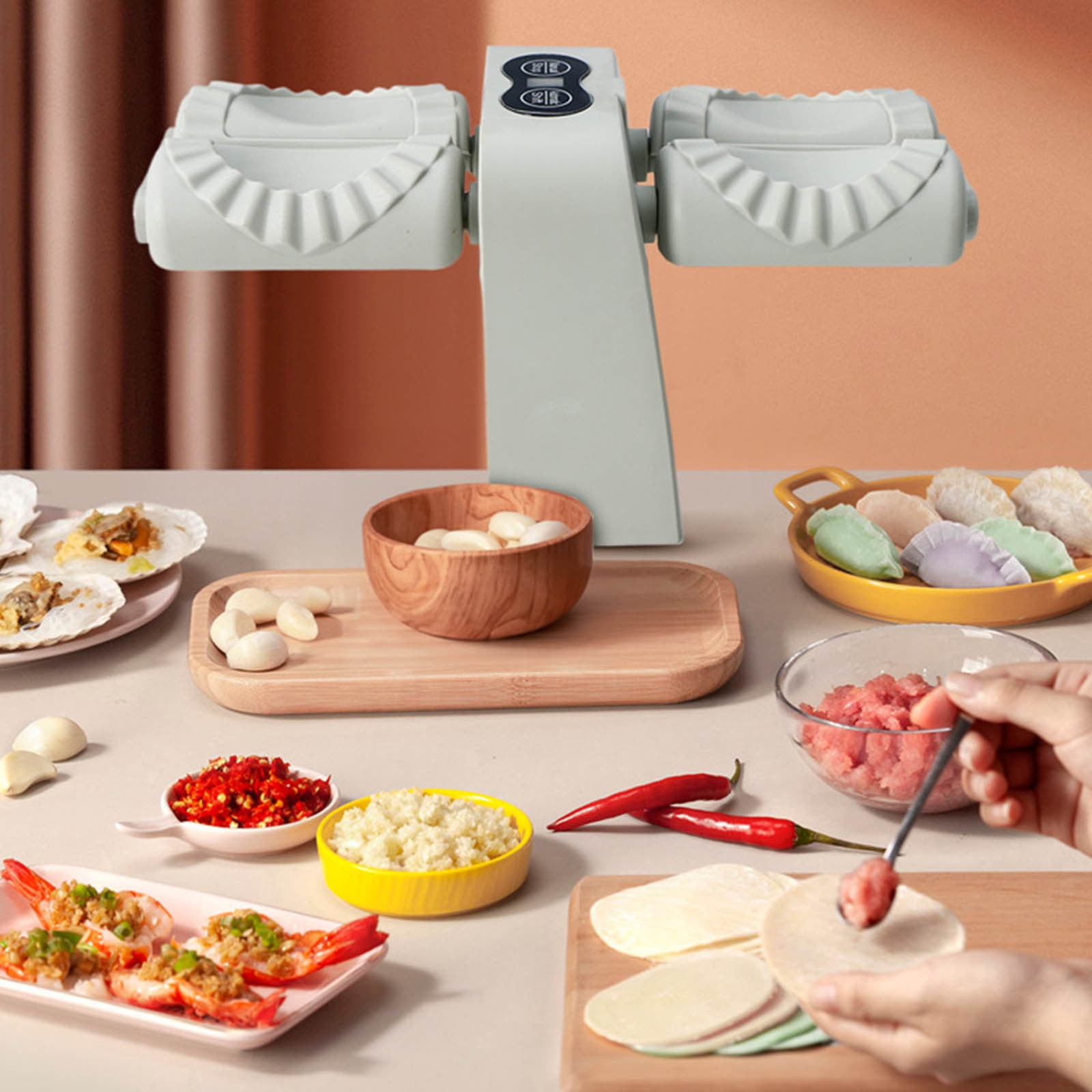 VOAVEKE Automatic Dumpling Machine Dumpling Skin Pressing Machine ...