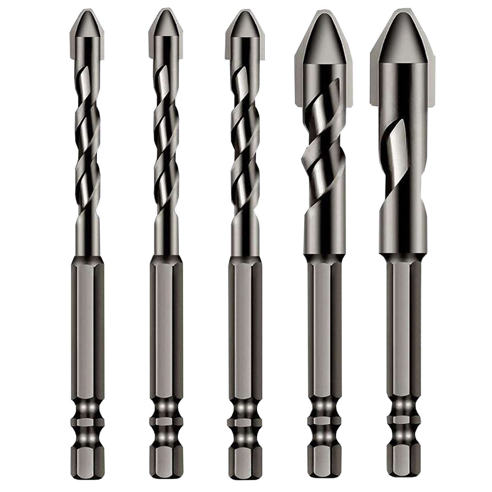 VOAVEKE Bit Set,Crooked Drill Bit Eccentric Drilling Ceramic Triangular ...
