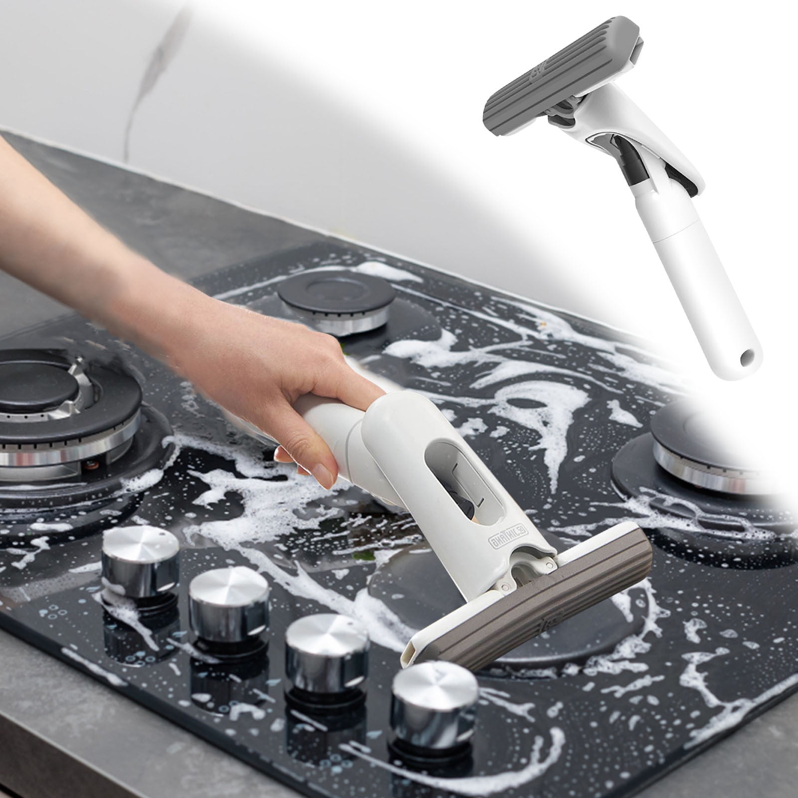 VOAVEKE Clean Mop,Household Desktop Dry And Wet Spray Mini Handheld Mop ...