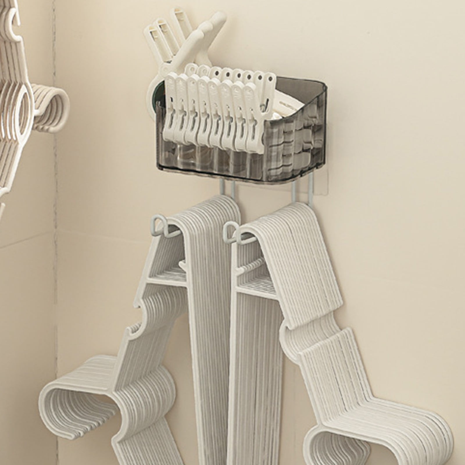 VOAVEKE Closet Organizer, Storage Bins, Drying Rack Clothes Clip ...