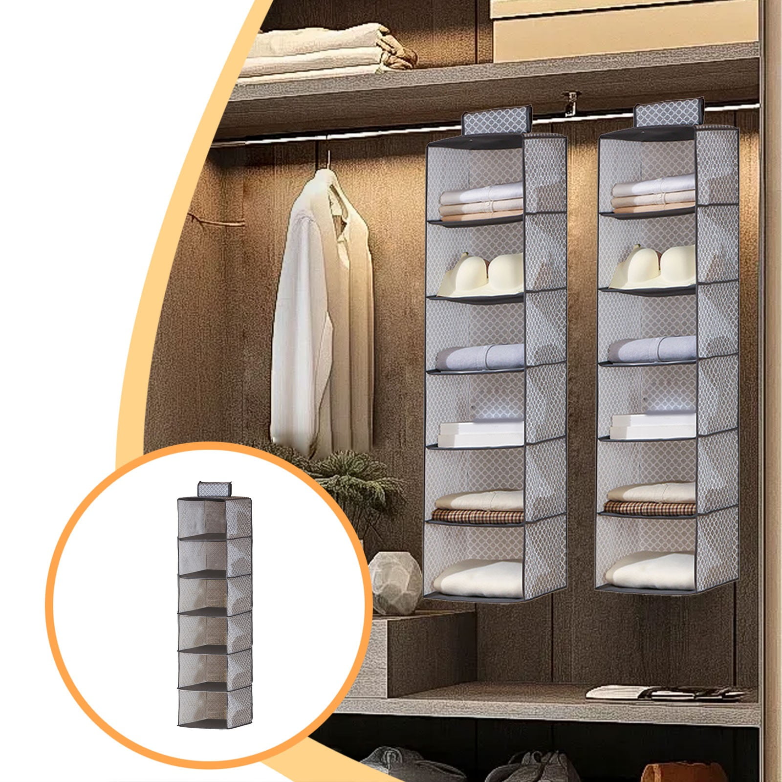VOAVEKE Closet Organizer, Storage Bins, Thickened Multi Layer Storage ...