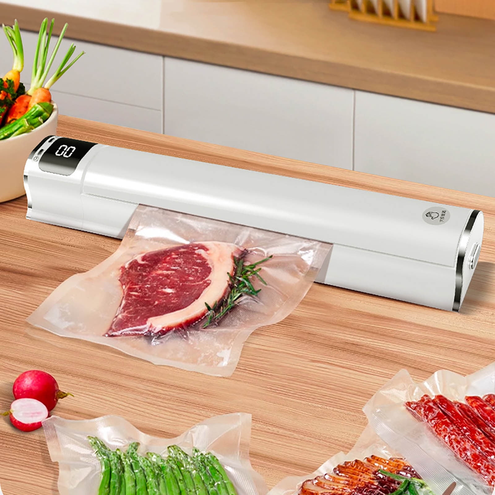 VOAVEKE Food Vacuum Preservation Packaging Machine Small Automatic ...