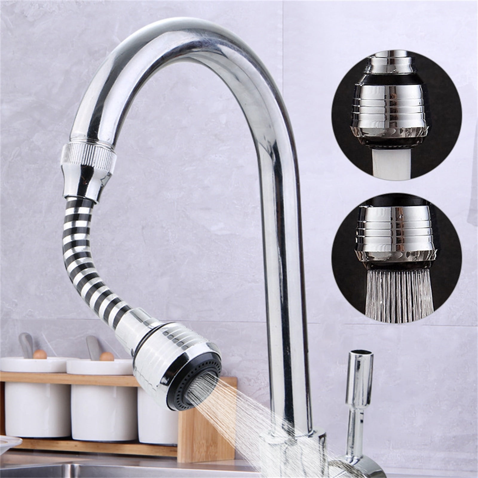 VOAVEKE HoseFaucet Splashs Extension Extender Household Tap Water ...