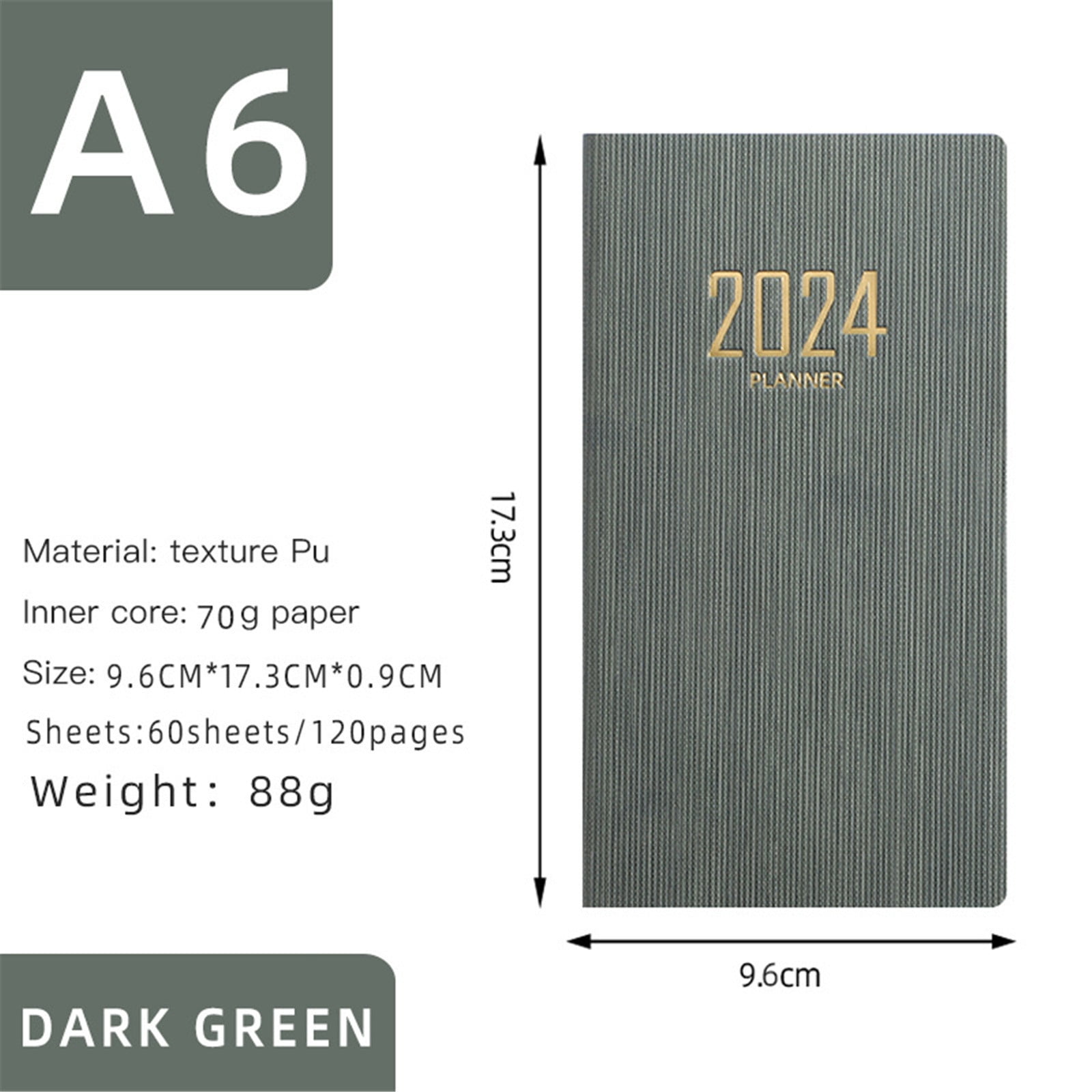 VOAVEKE Notebooks For Work,Undated Planner,A6 Mini Notebook Organizer ...