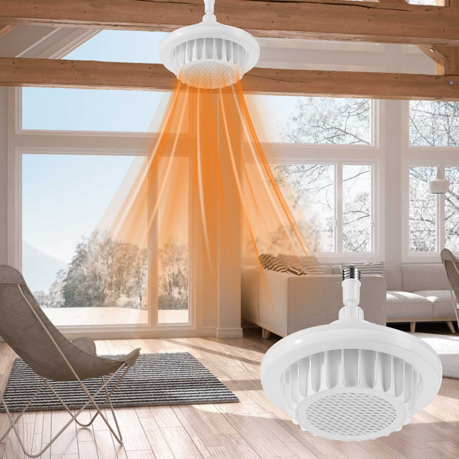 VOAVEKE Portable Electric Space Heater, Safe And Quiet Ceramic Heater ...