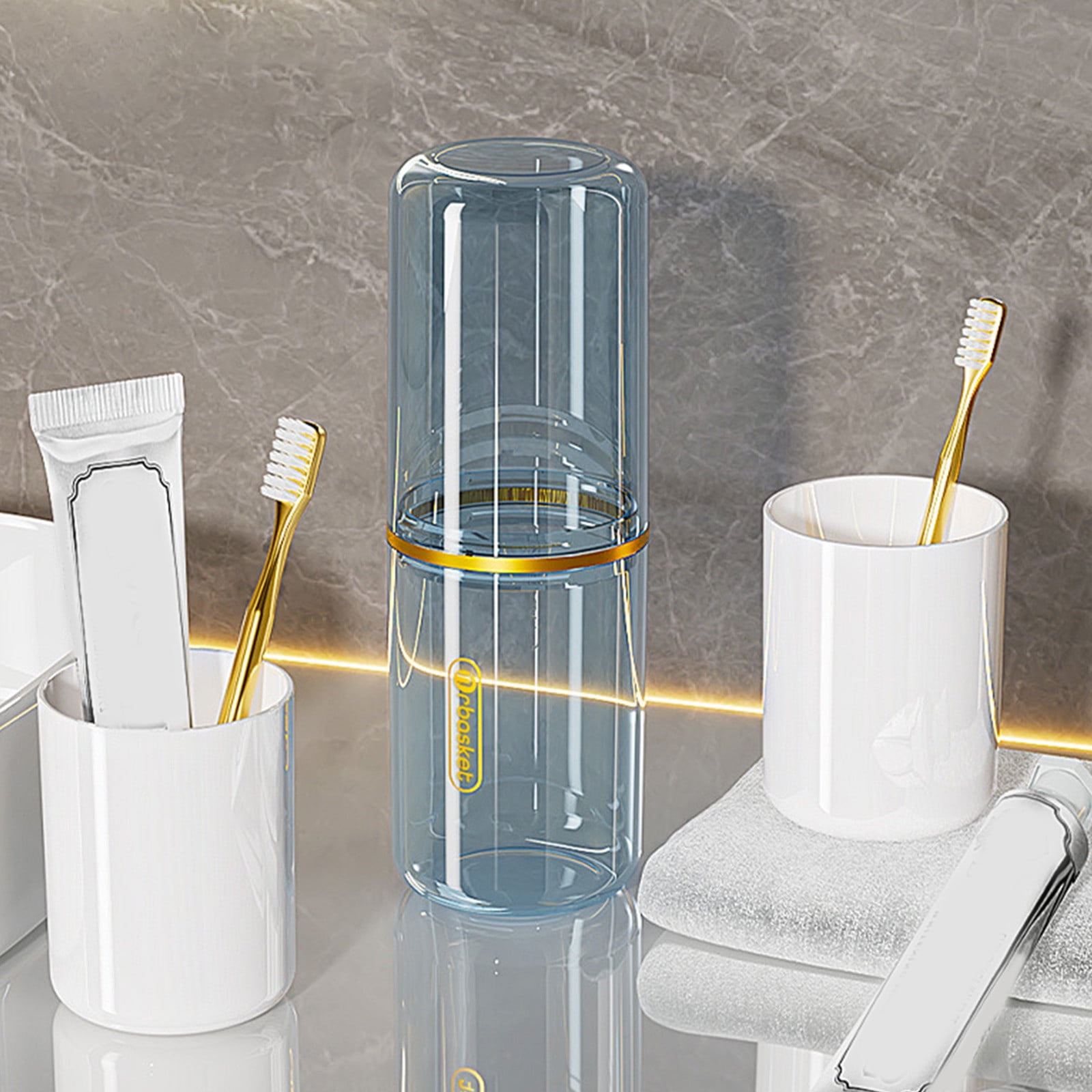 VOAVEKE Toothpaste Container,High-end Travel Outdoor Wash And Rinse One ...