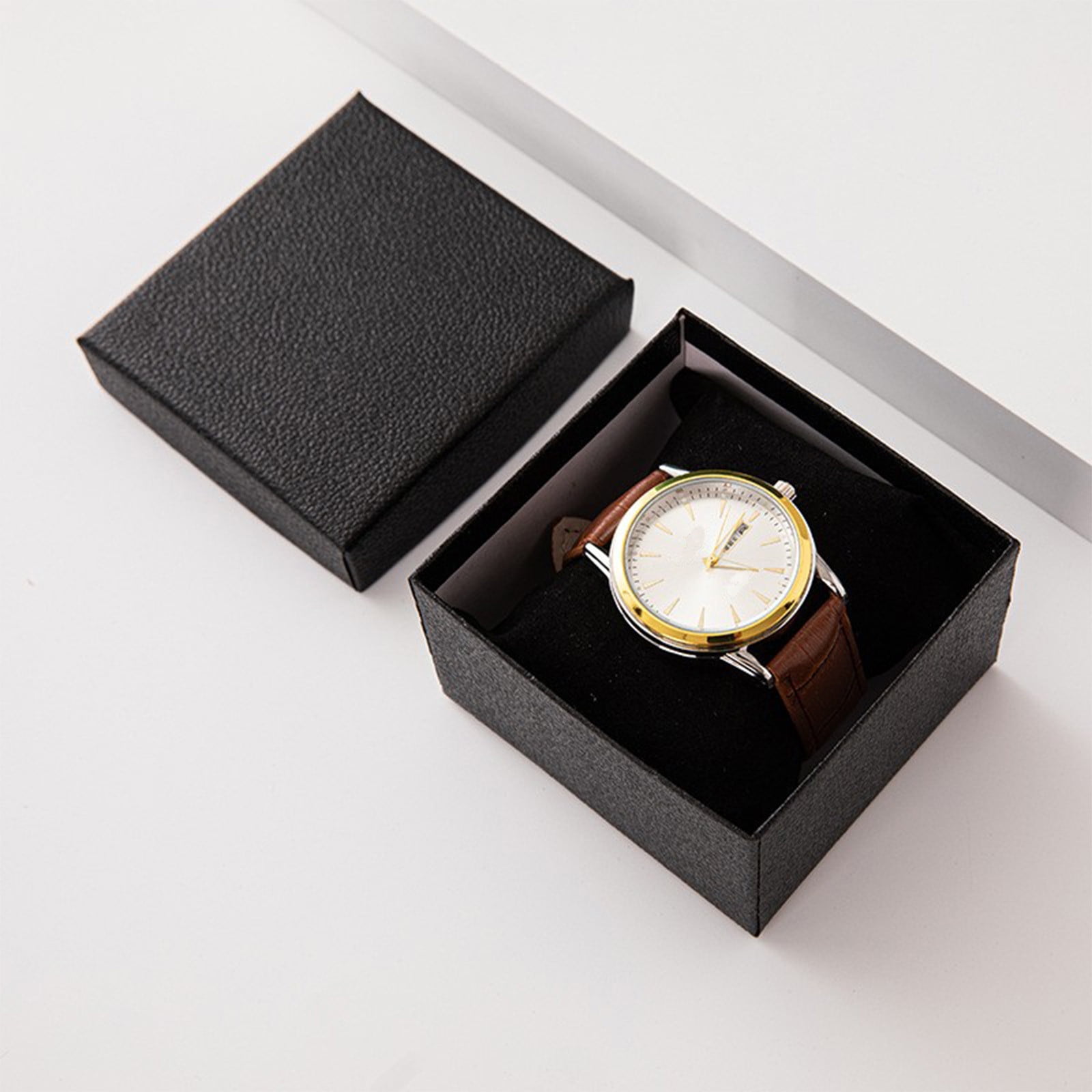 VOAVEKE Watch Box, Watch Case, Paper Watch Box Bracelet Boxes Gift ...