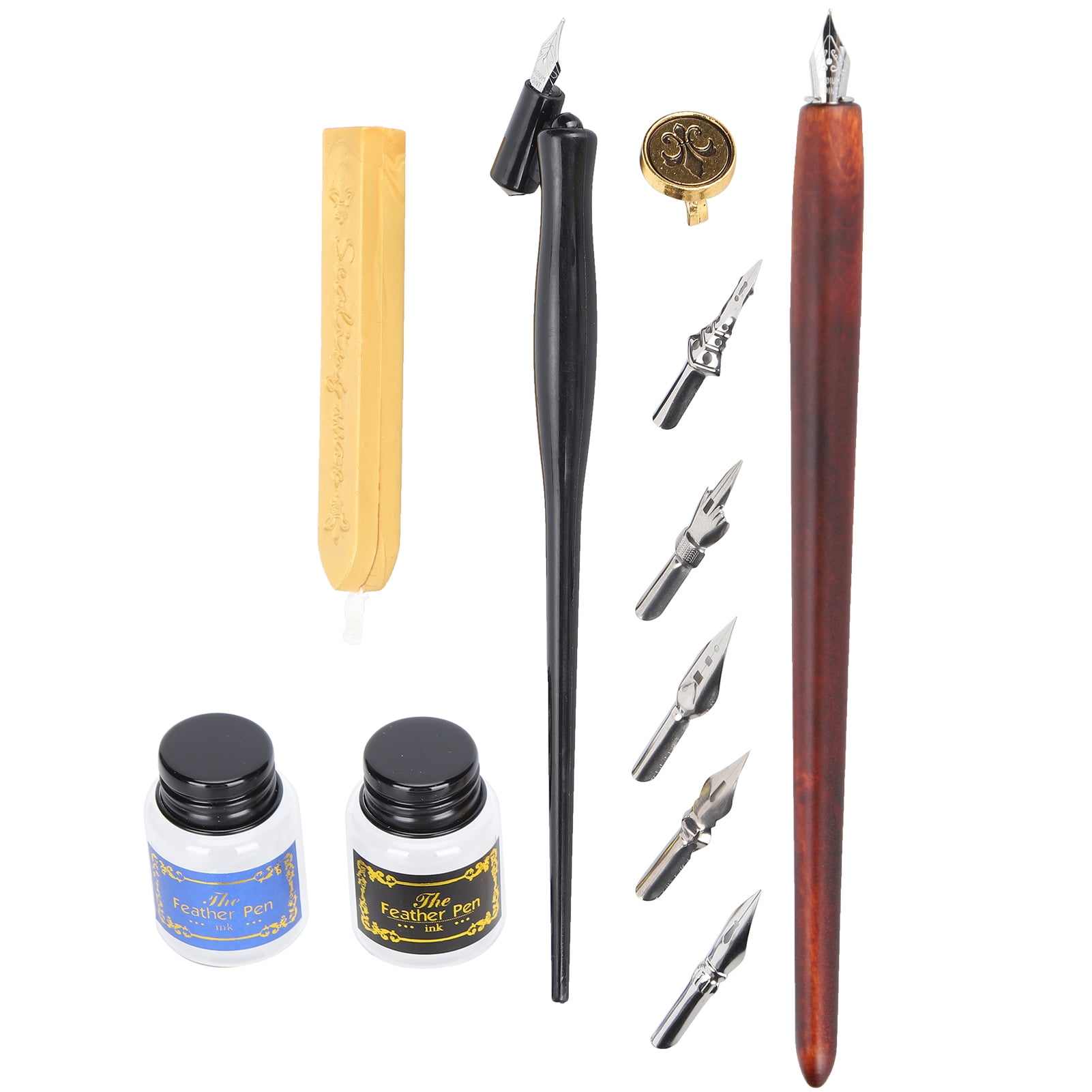 VOBOR Wood Handle Students Calligraphy Pen Ink Writing Pen Nibs ...