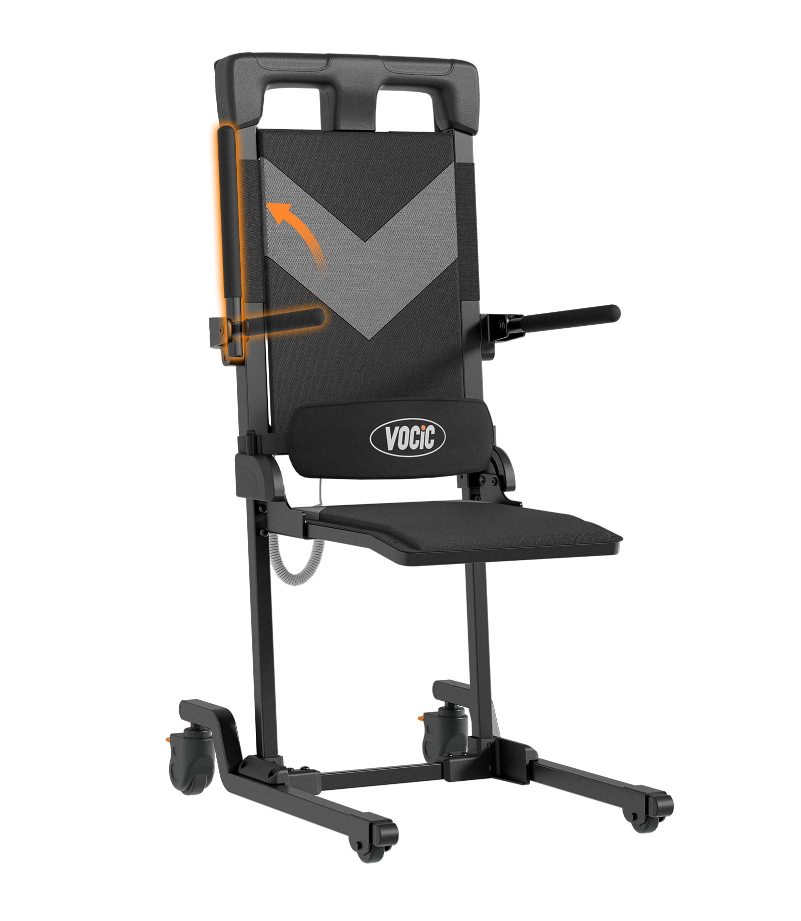 VOCIC Movable Electric Chair Lift with 4 Wheels, Portable Rolling Chair ...