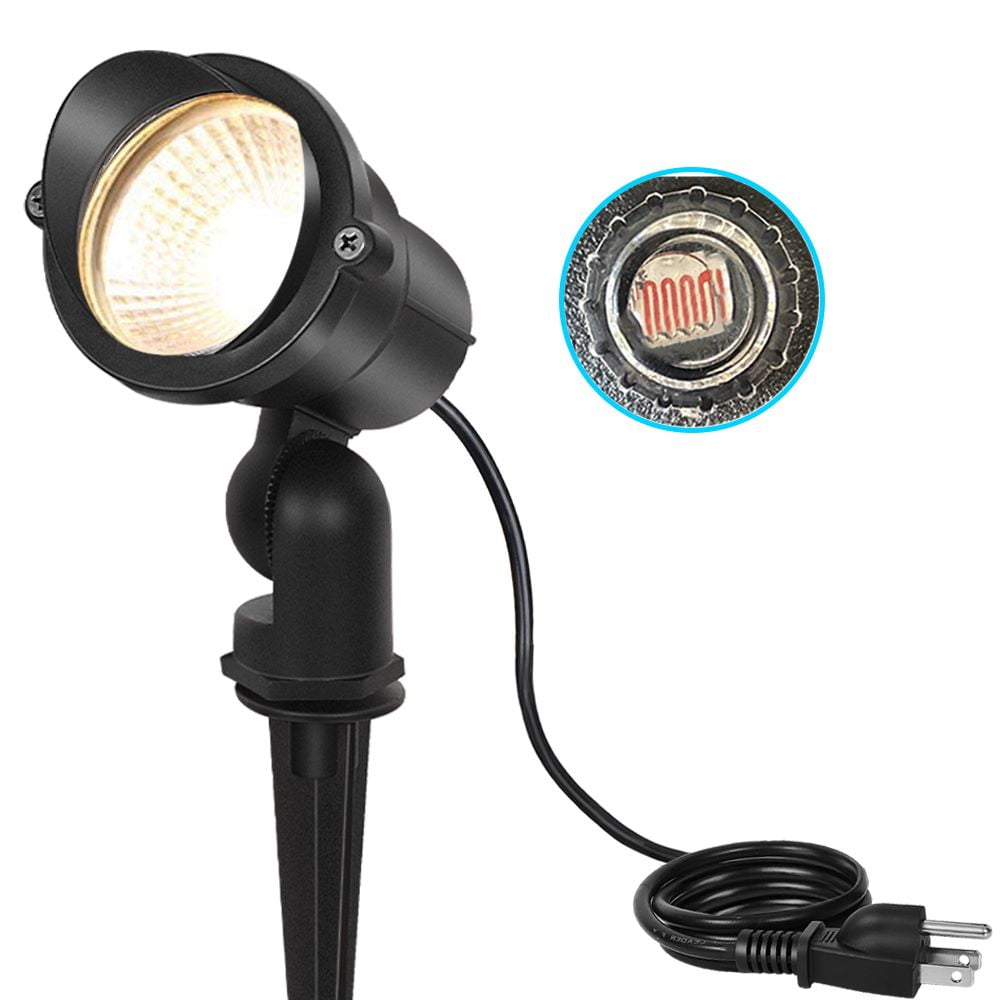 VOCOCIDOL LED Landscape Light, 120V Warm White 3000K, Dusk to Dawn ...