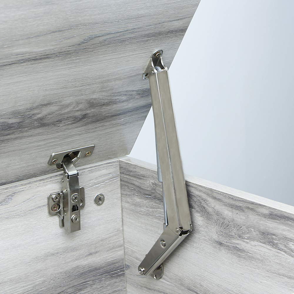 VOCOMO Soft Close Lid Support, 60N/13.5lb Gas Struts Heavy Duty Hinges Automatic Slow Lowering ...