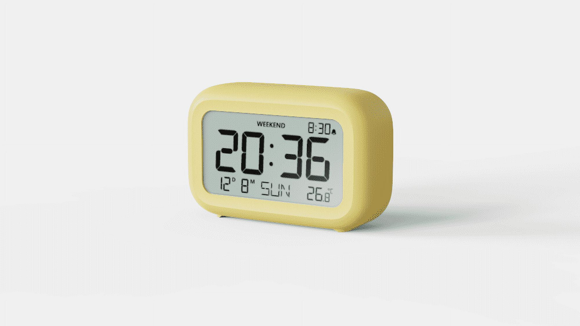 VOCOO Digital Alarm Clock with Date and Temperature, 3.5'' LCD Display ...