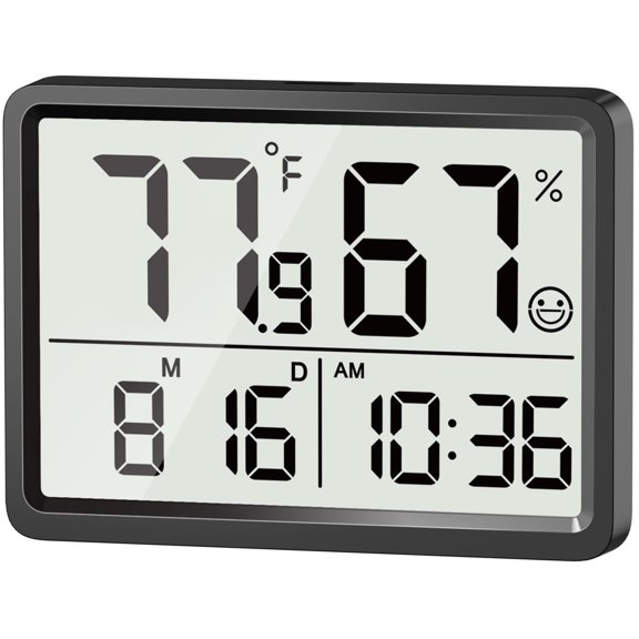 3 Pieces Digital Hygrometer Indoor Thermometer Humidity Meter with ...