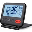 VOCOO Mini Digital Alarm Clock, 3.5'' LCD, Backlight, Indoor Temp ...
