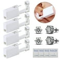 VOCOO Disposable Ear Piercing Kit, Set of 4, Self-Piercing with White ...