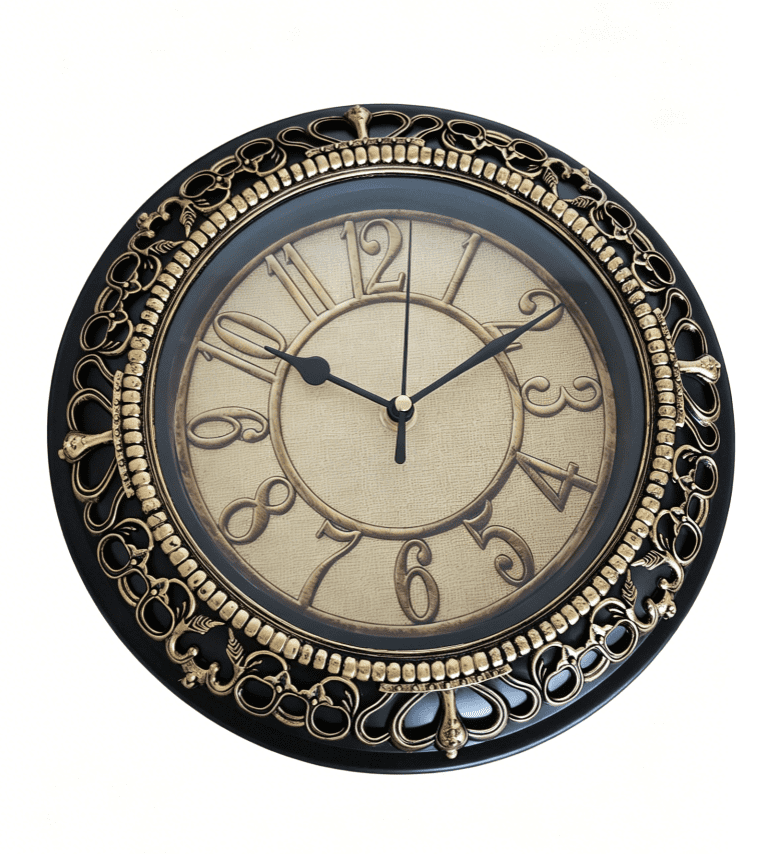VOCOO Retro Silent Wall Clock, Non-Ticking Quartz Timepiece, Battery ...