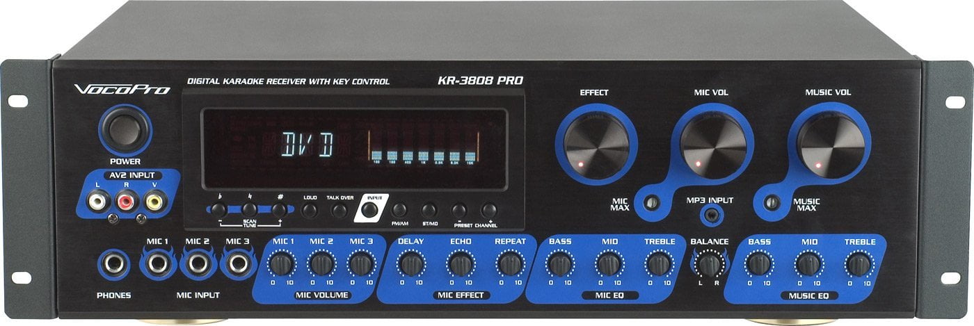 VOCOPRO KR-3808PRO Digital Karaoke Receiver with Key Control, 21.00 x ...