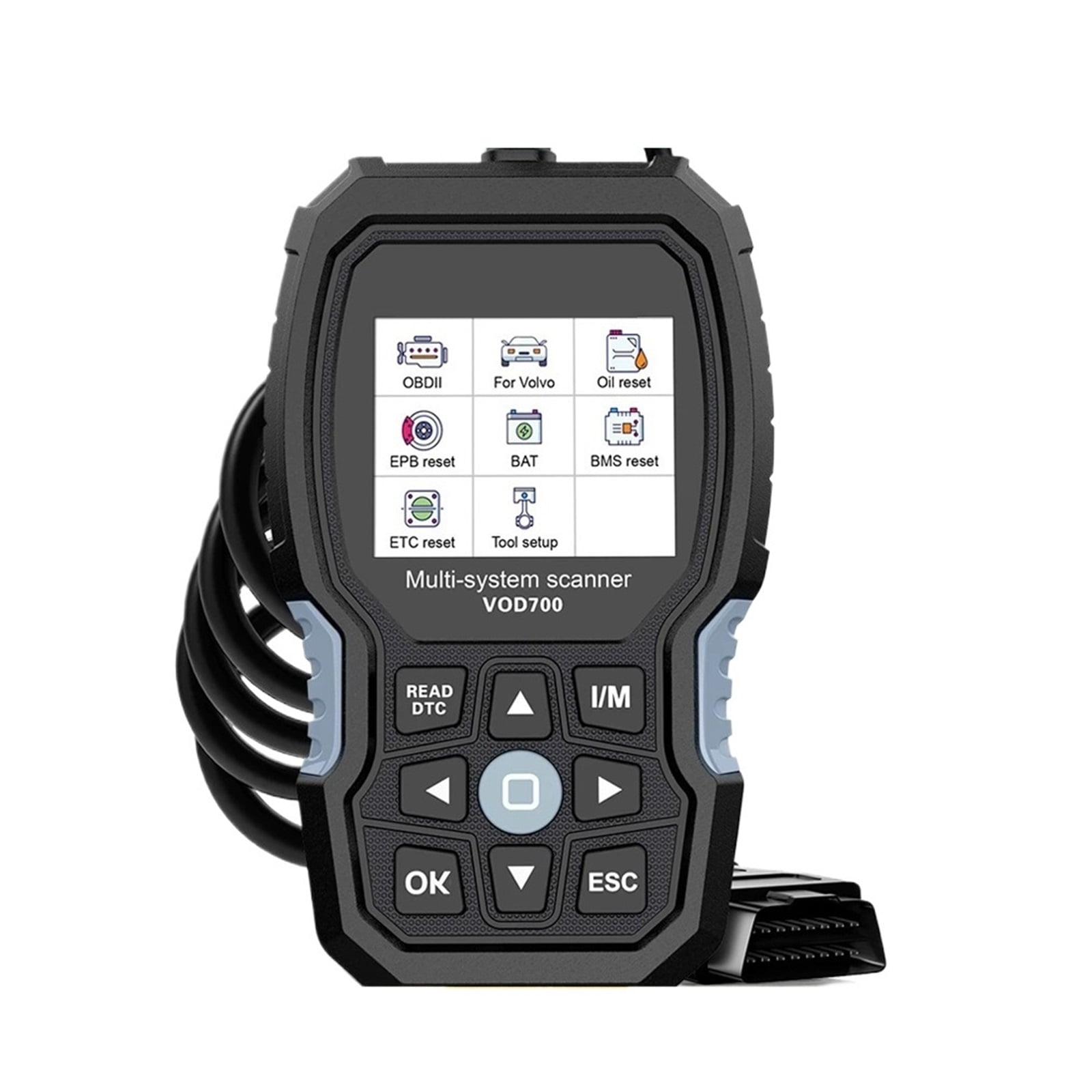 VOD700 ODB OBD 2 Diagnostic Tool Full System OBDII Scanner ABS SRS TPMS ...