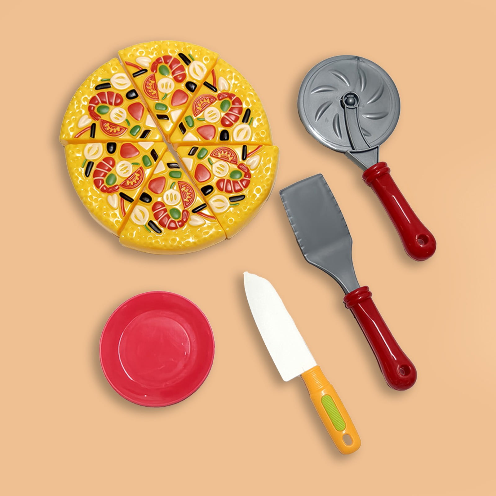 Christmas Gift Simulated Pizza Cutting Set for Kids - Realistic Pizza ...