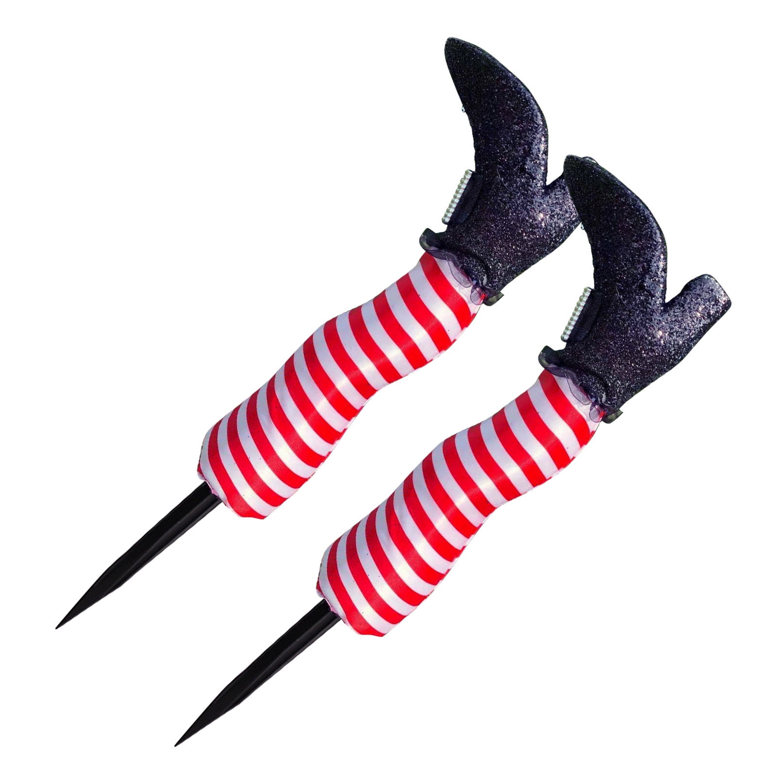 Halloween Witch Legs Decoration - Realistic Prosthetic Witch Leg Stake ...