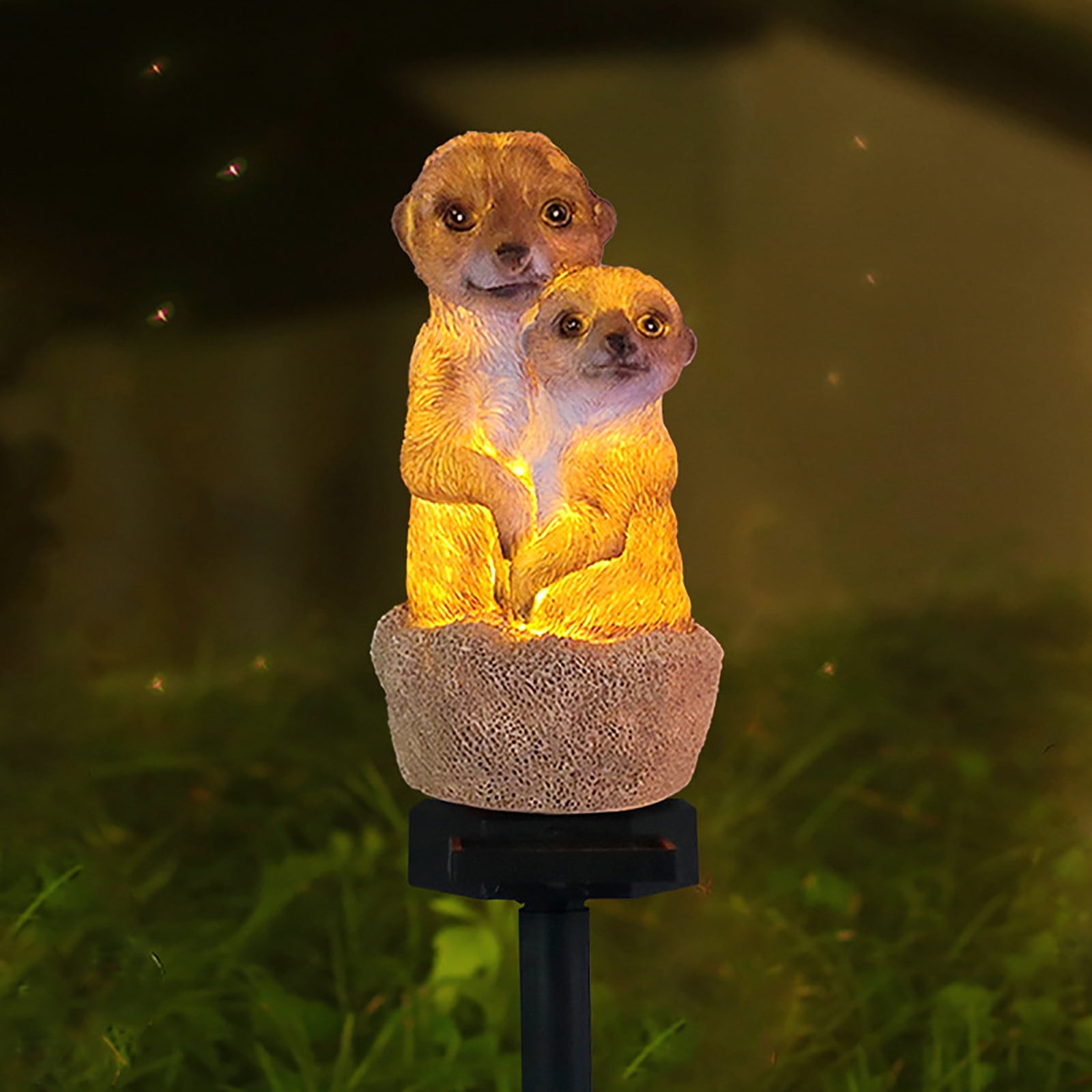 Solar Garden Light, Garden Statue Simulation Meerkat Sculpture Stake ...