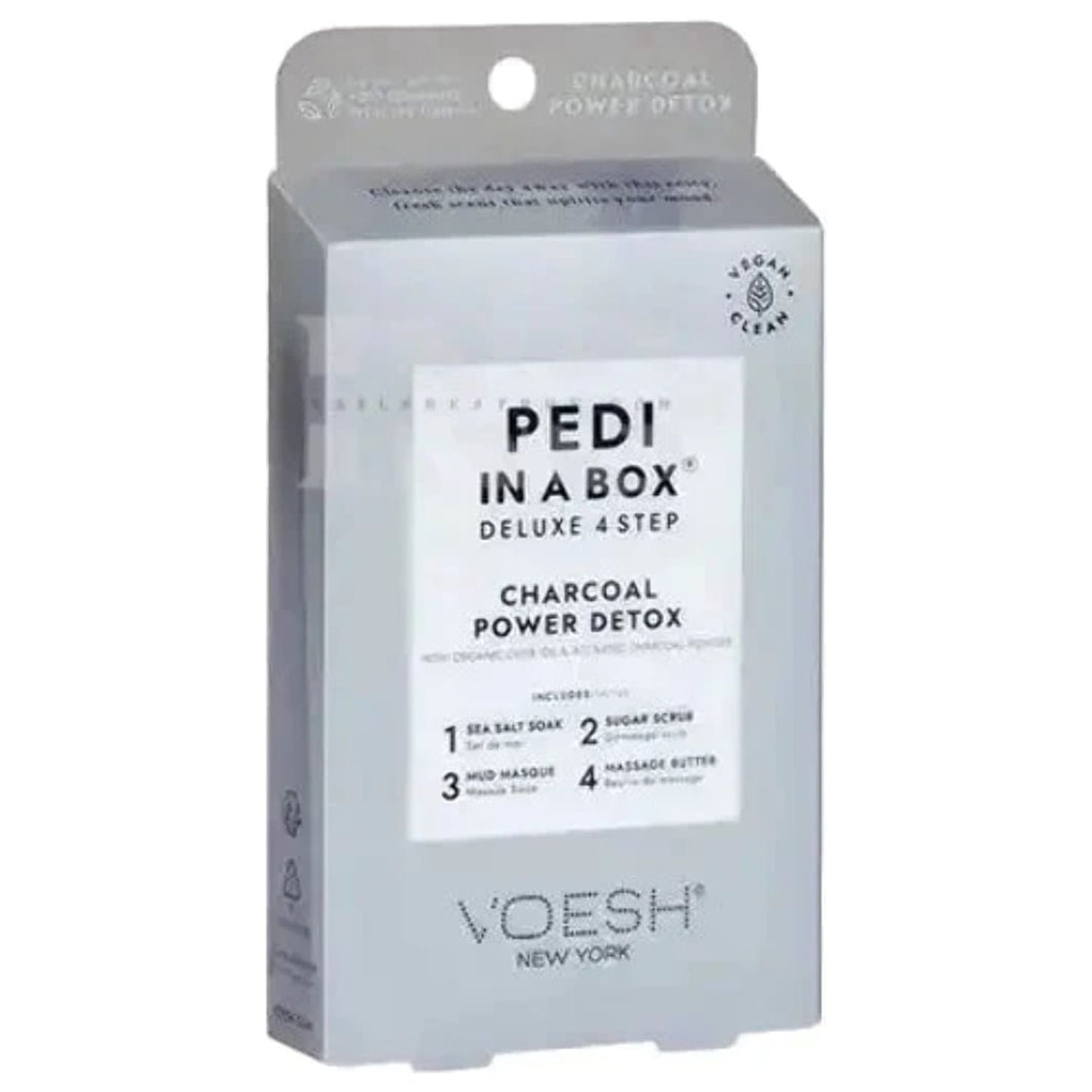 VOESH Deluxe Pedicure 4 Step - Charcoal - Walmart.com