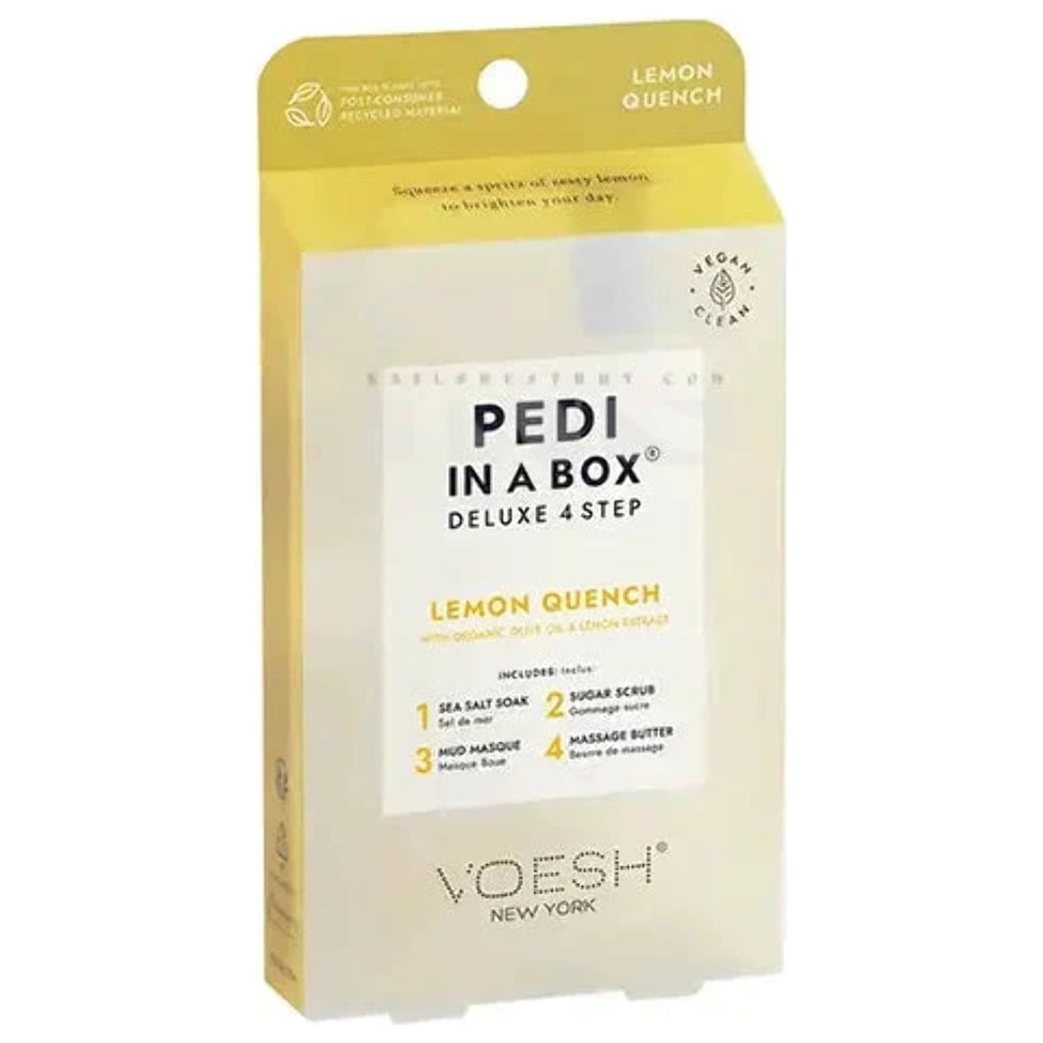 VOESH Deluxe Pedicure 4 Step - Lemon - Walmart.com