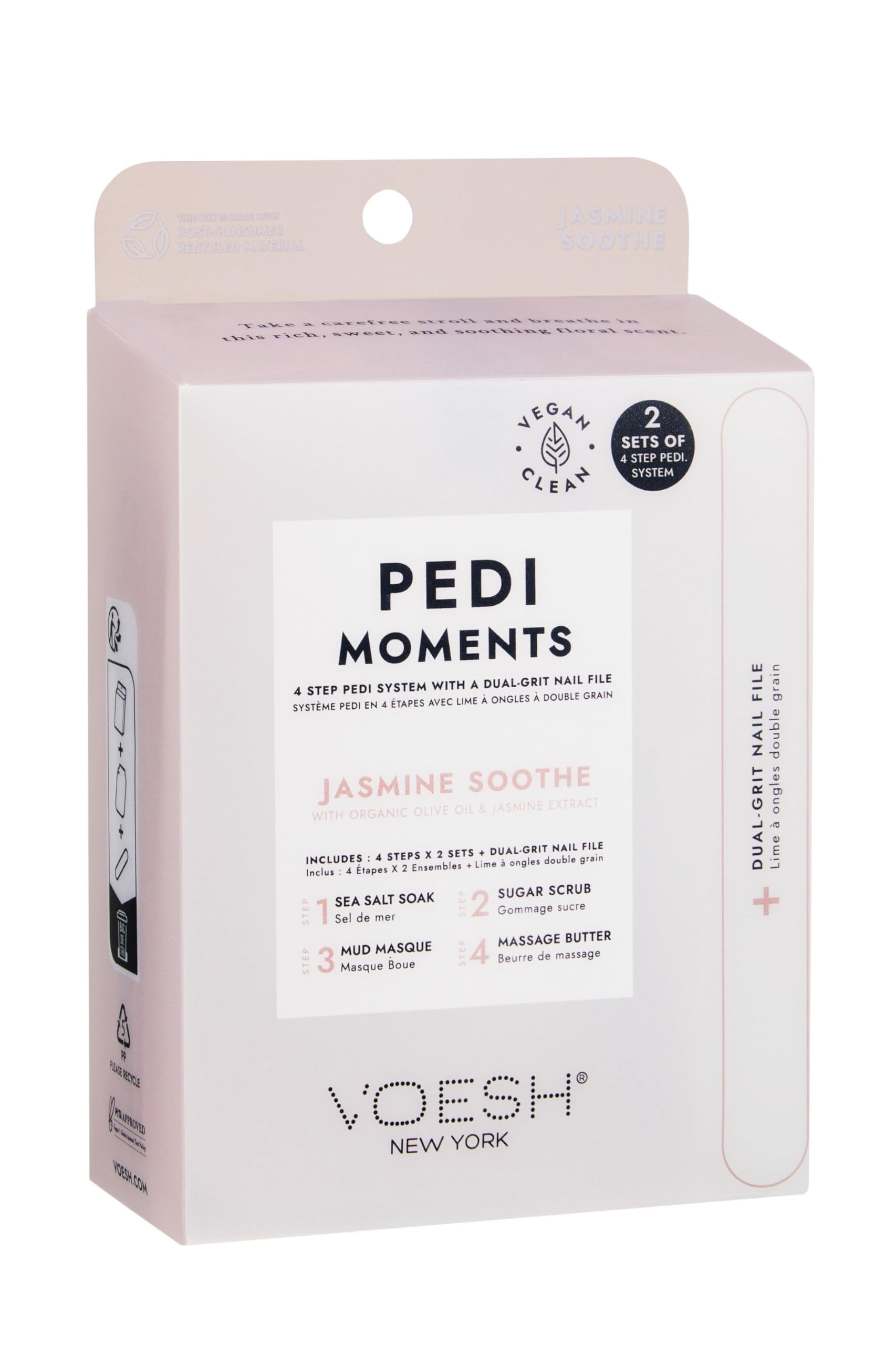 VOESH Pedi Moments, Two Sets of Pedi in a Box 4 Step + a Nail File ...