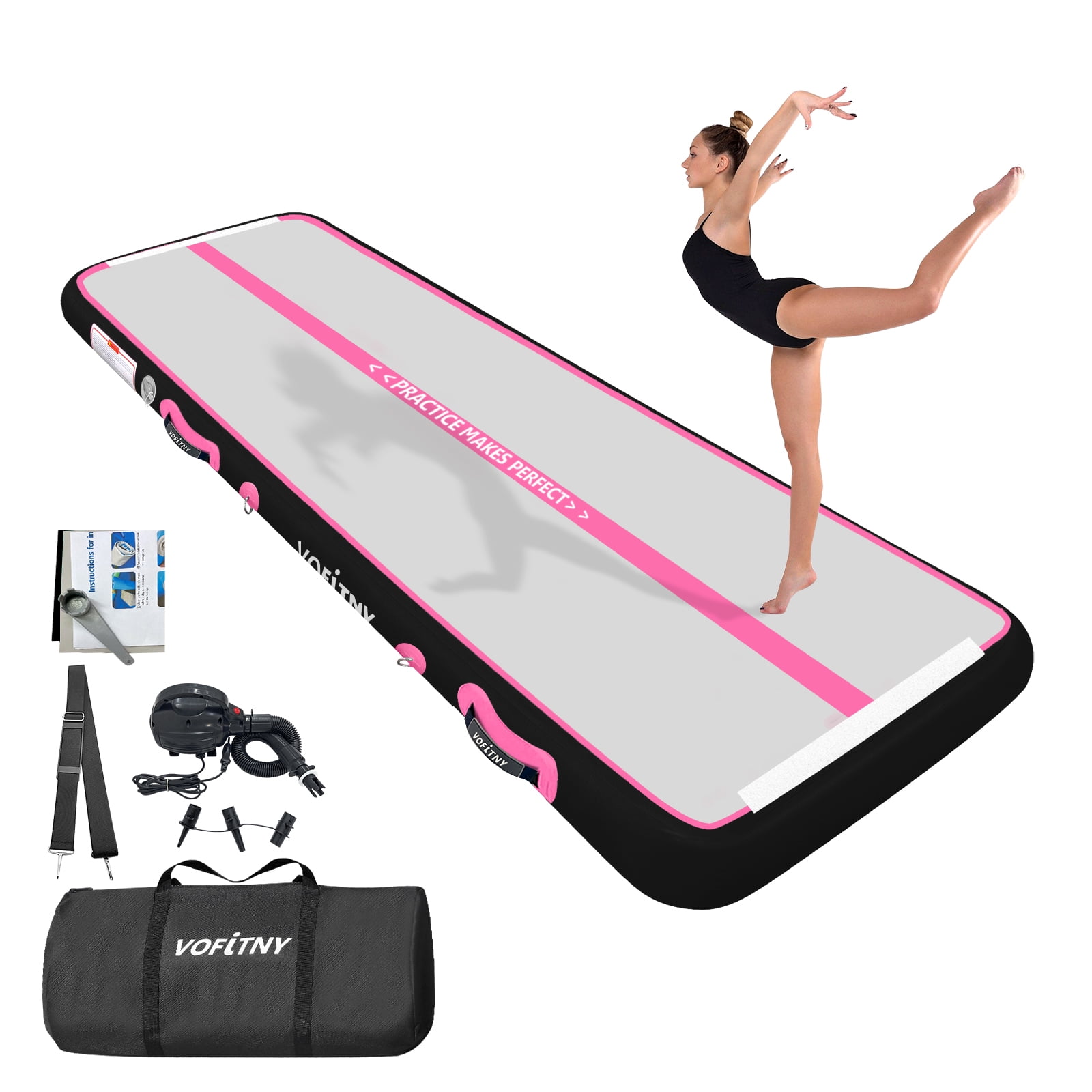 VOFiTNY Air Mat Inflatable Gymnastics Mats Air tumbling track mat ...