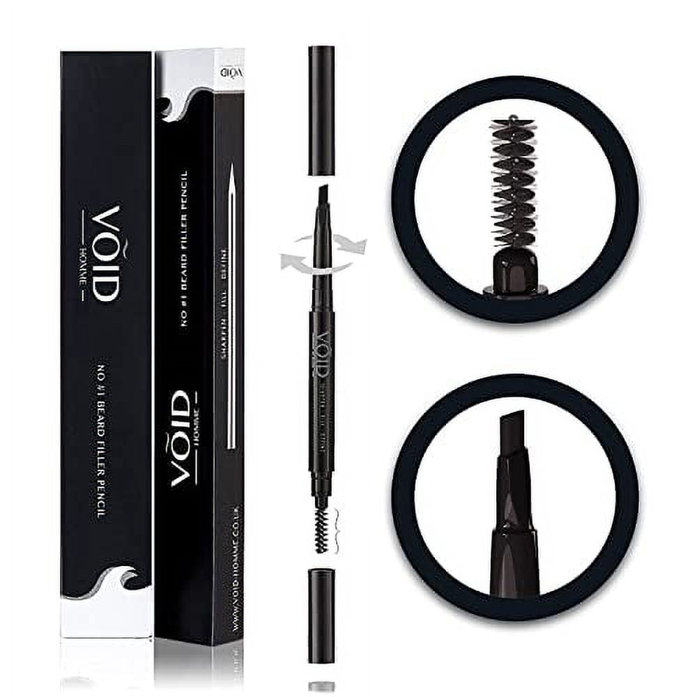 VOID Homme Beard Pencil Filler for Men (Gray) Instant Beard Pen Kit for ...