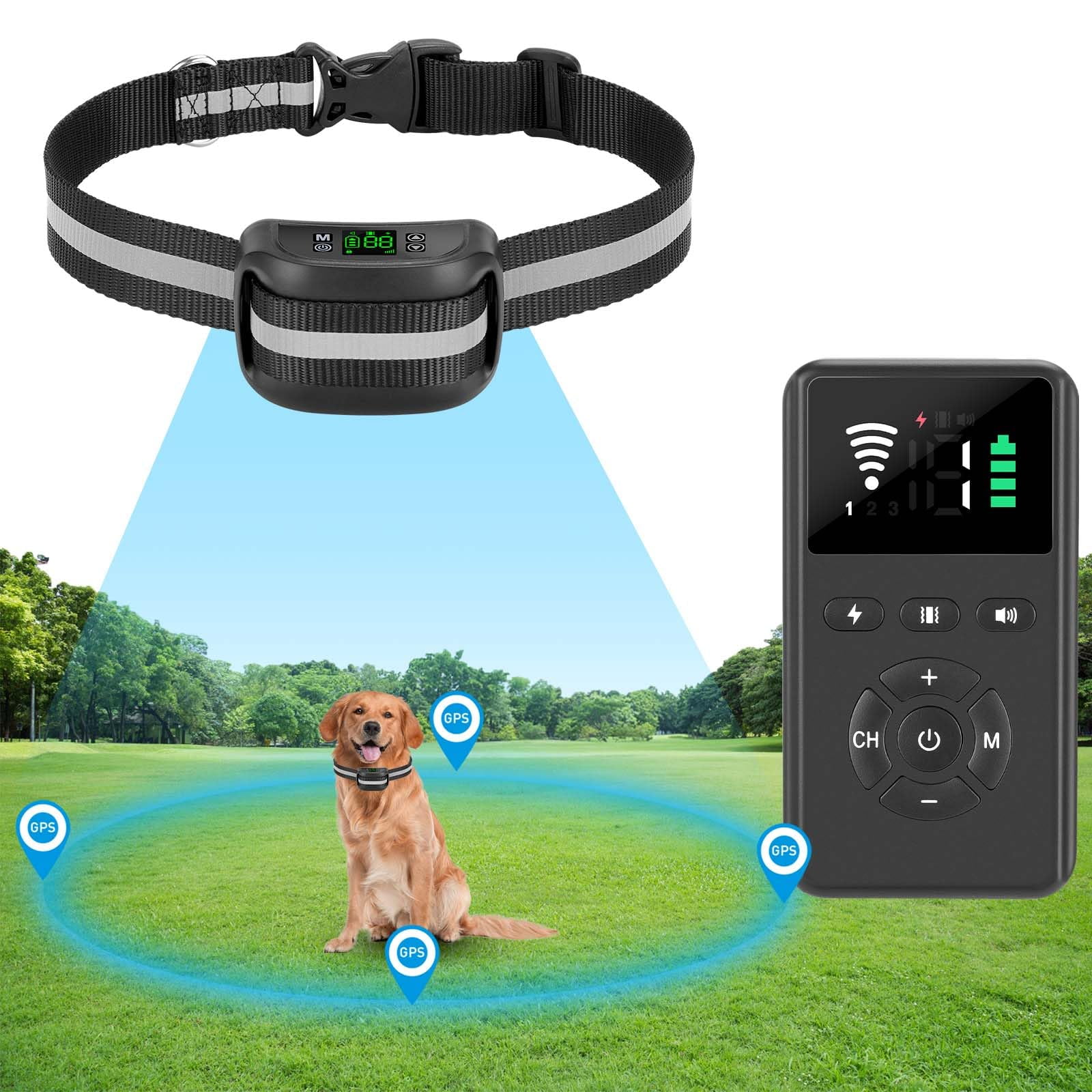 VOISTINO GPS Wireless Dog Fence (Remote Control not Included), Cover up ...