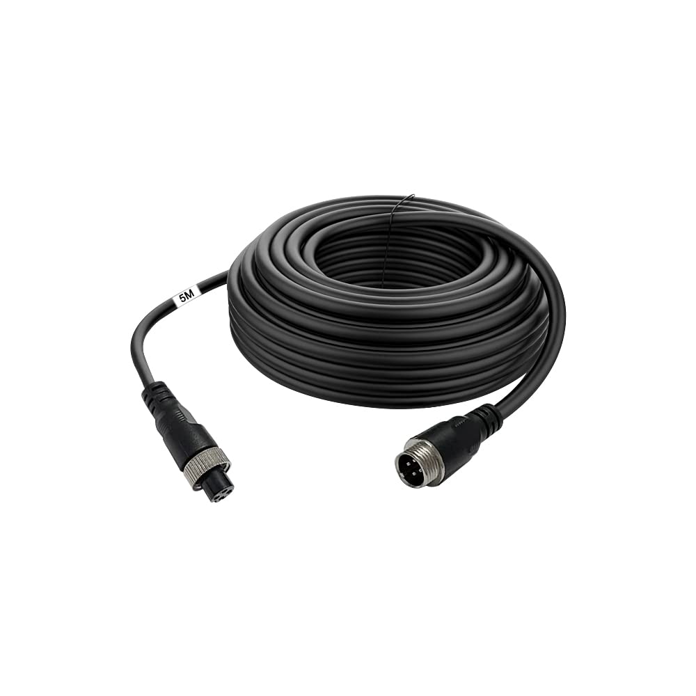 VOJKOREL Auto 4-pin Aviation Video Extension Cable RV Reversing Monitor ...