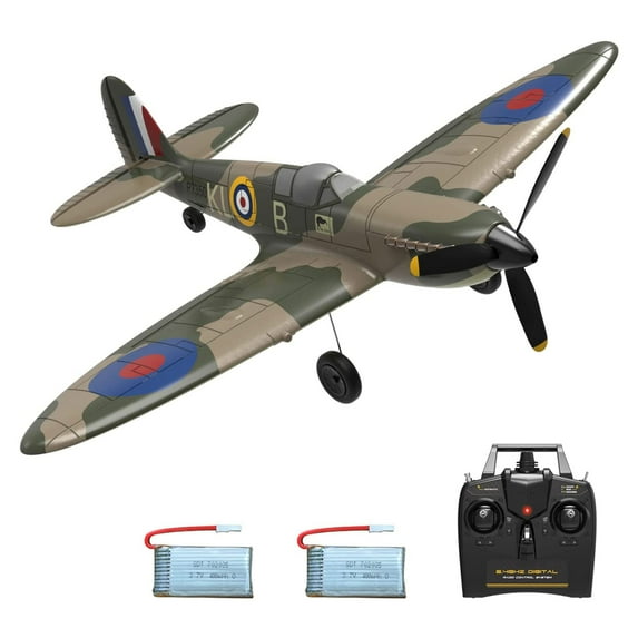 VOLANTEXRC 4-CH Spitfire RC Plane with Xpilot Stabilizer, Radio Control ...