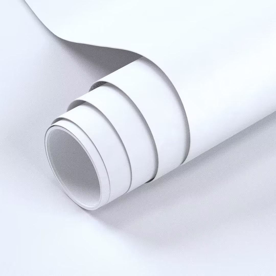 VOLEAAR White Contact Paper 15.7 x 196 Inches Pure White Peel and Stick ...