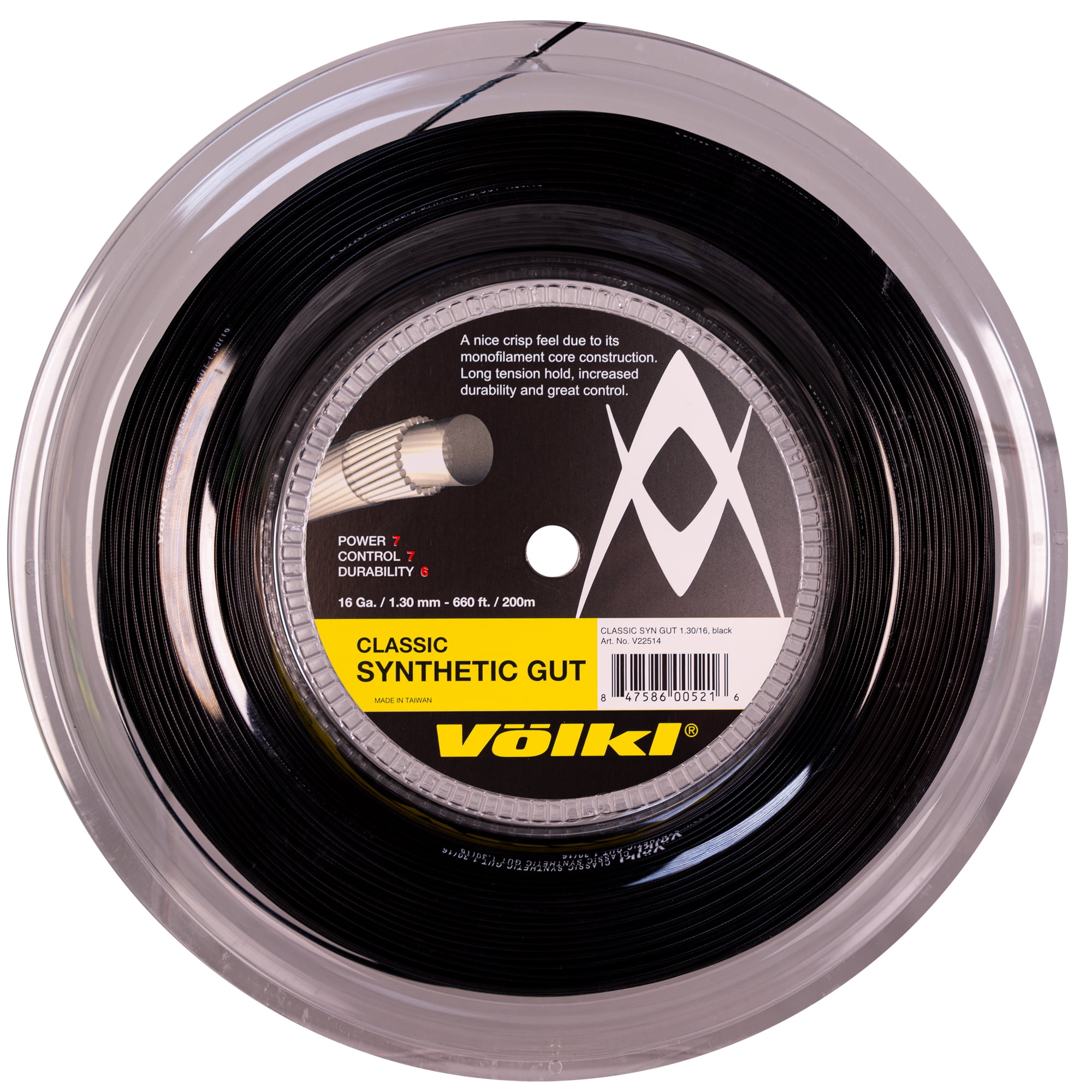 VOLKL Classic Synthetic Gut | Tennis Racquet String | All Around ...