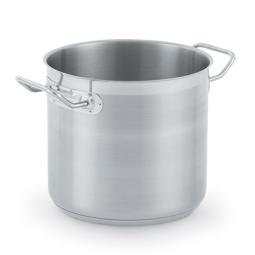 VOLLRATH Optio 18 Quart Large Cooking Stainless Steel Stock Pot ...
