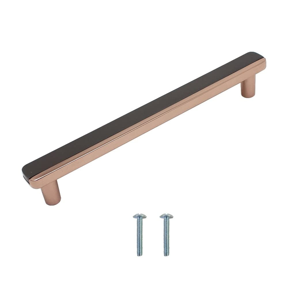 VOLO Black Rose Gold CabinetWardrobe Door HandlesCupboard Drawer Pull ...