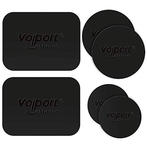 Volport Mount Metal Plate 6 Pack for Car Magnetic Phone Holders Black ...
