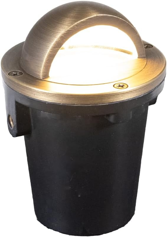 VOLT 12V 3-in-1 Waterproof Mini in-Grade Light with Brass Beacon Top ...