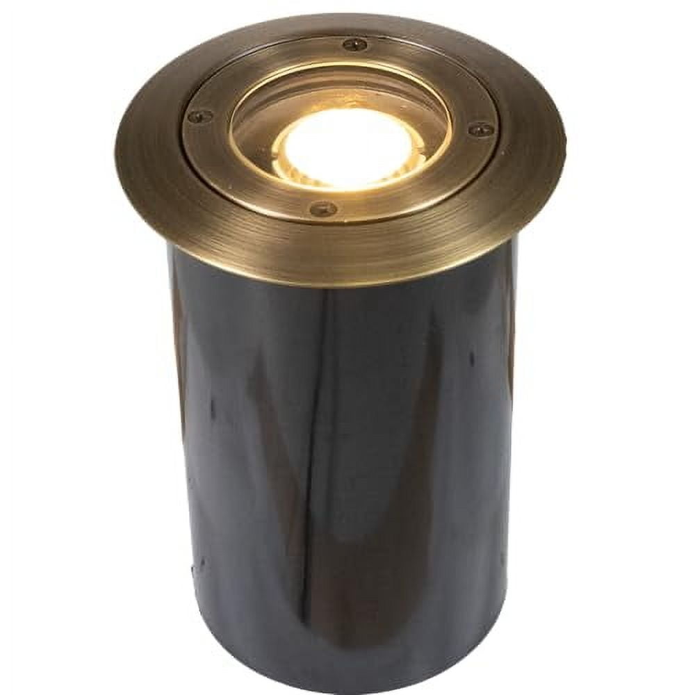 VOLT 12V Waterproof IP68 Mini Well Light with Brass Top (Bronze) for ...