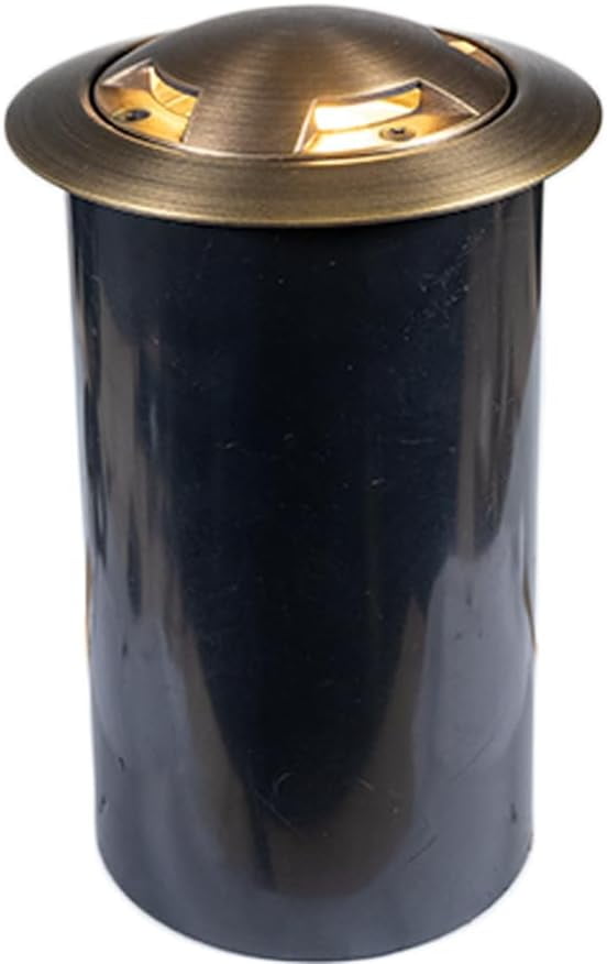 VOLT 12V Waterproof IP68 Mini Well Light with Brass Turret Top (Bronze ...