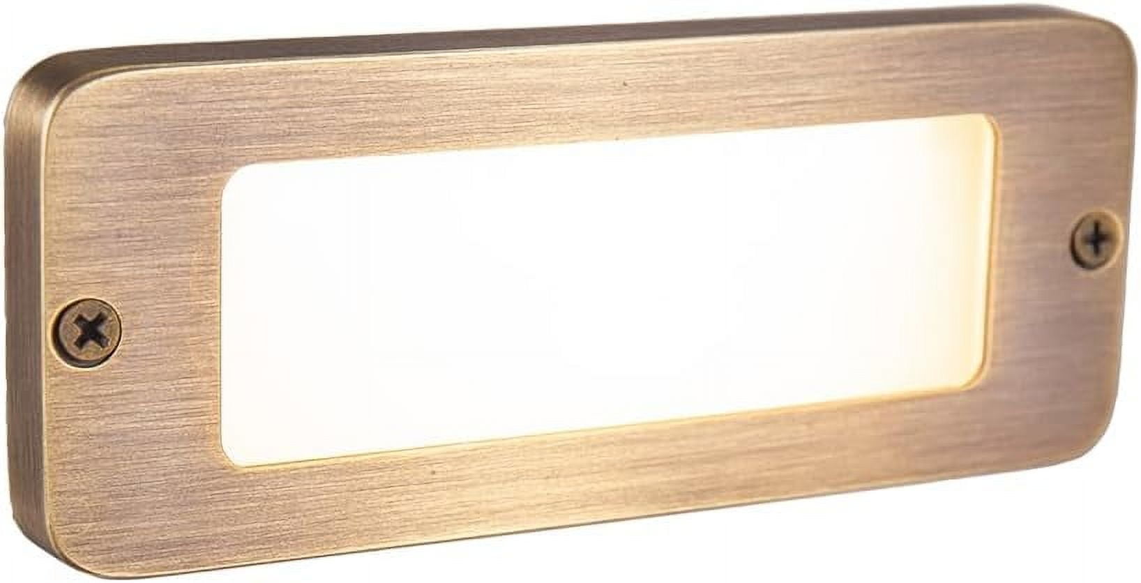 VOLT Cast Brass 12V 3W 2700K Warm White Mini Thin LED Outdoor Step ...